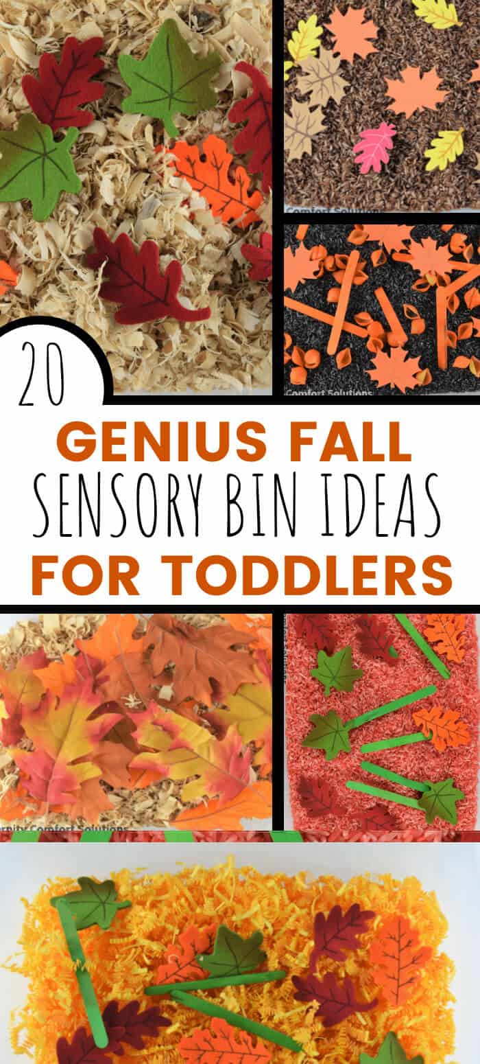 20 Easy Fall Sensory Bins For Toddlers