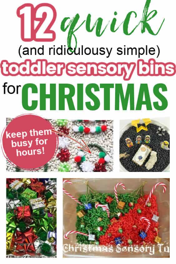 12 Awesome Christmas Sensory Bins For Toddlers