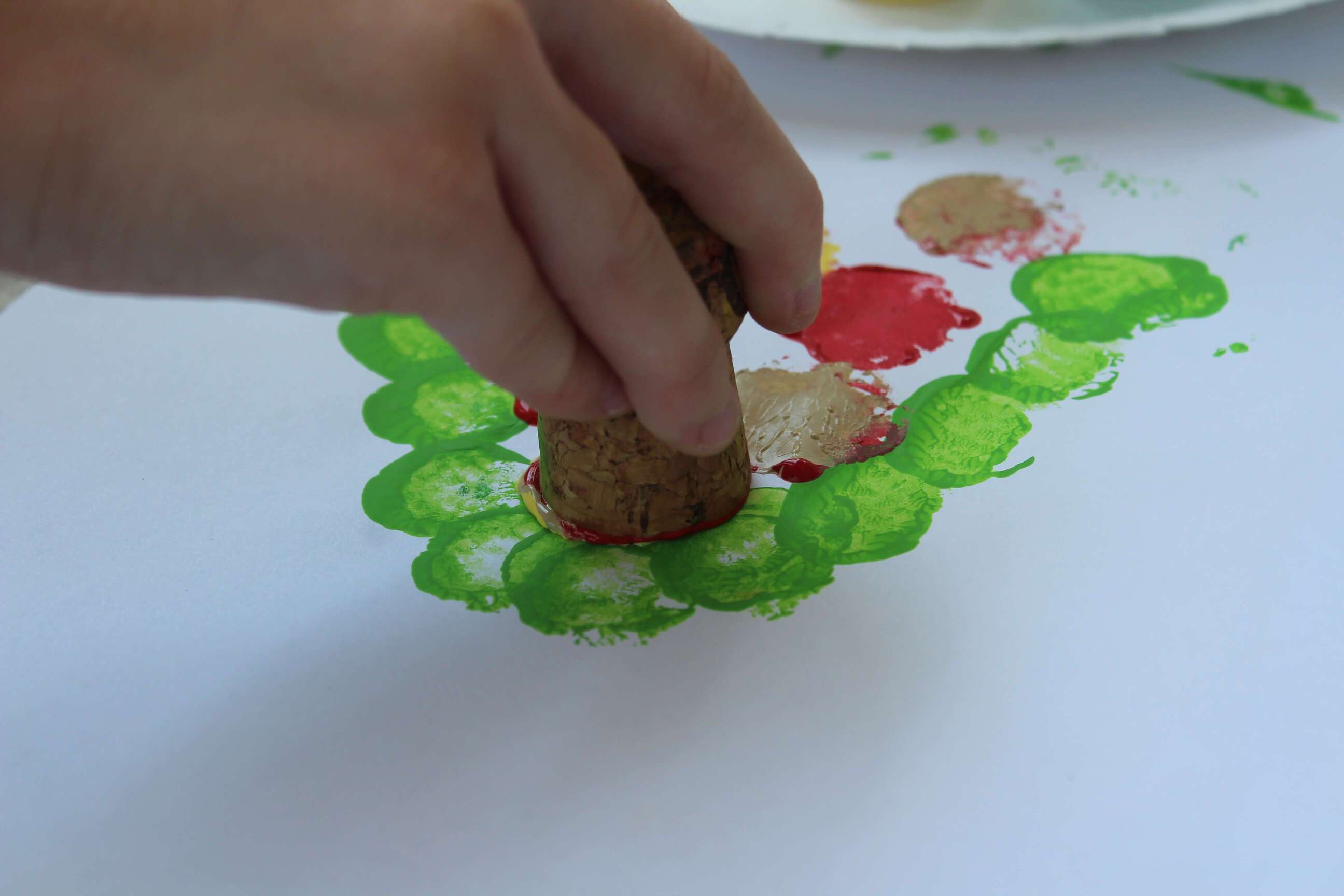 Easy Cork Stamping Indian Corn For Toddlers [2021]