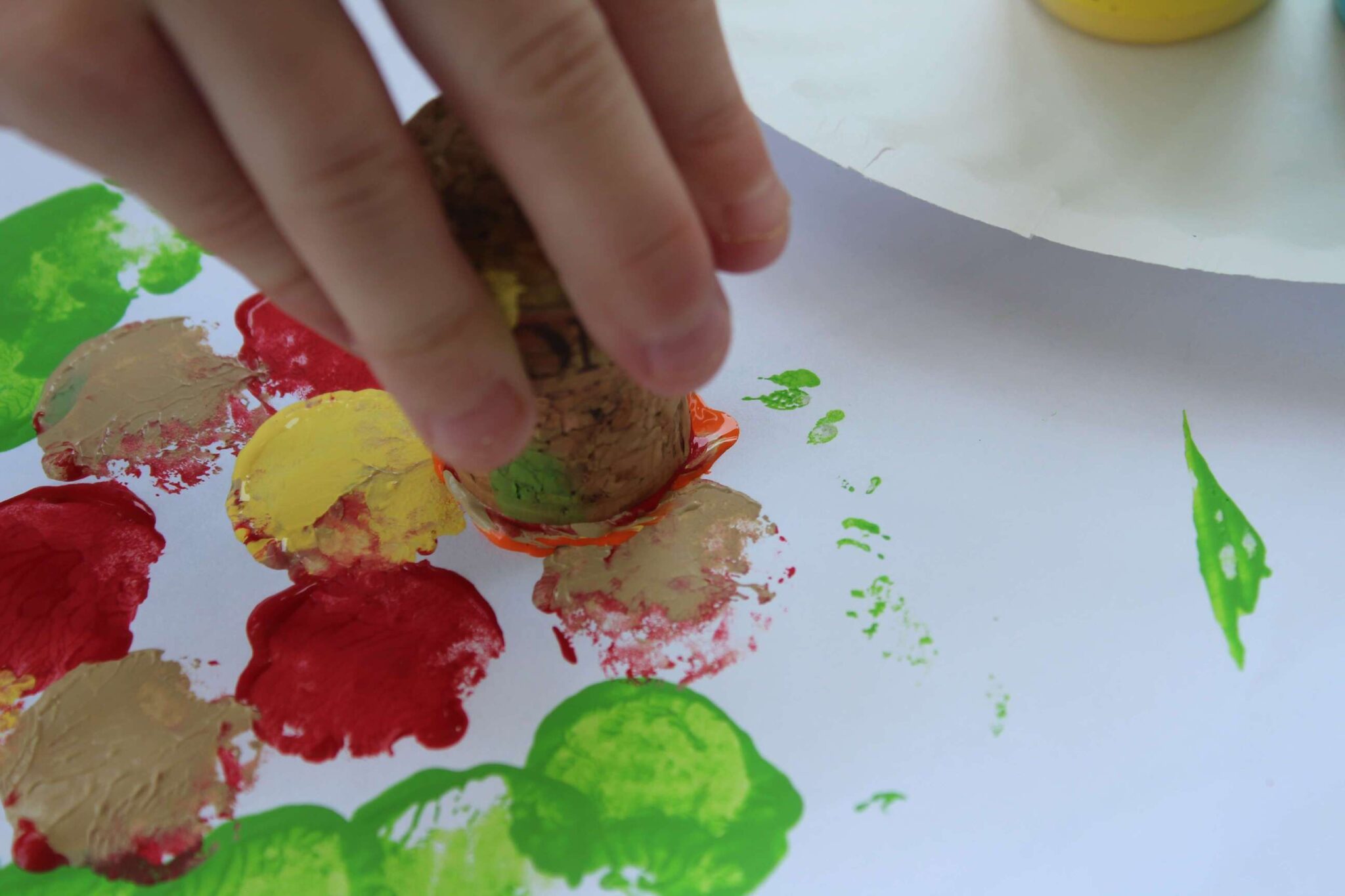 Easy Cork Stamping Indian Corn For Toddlers [2021]