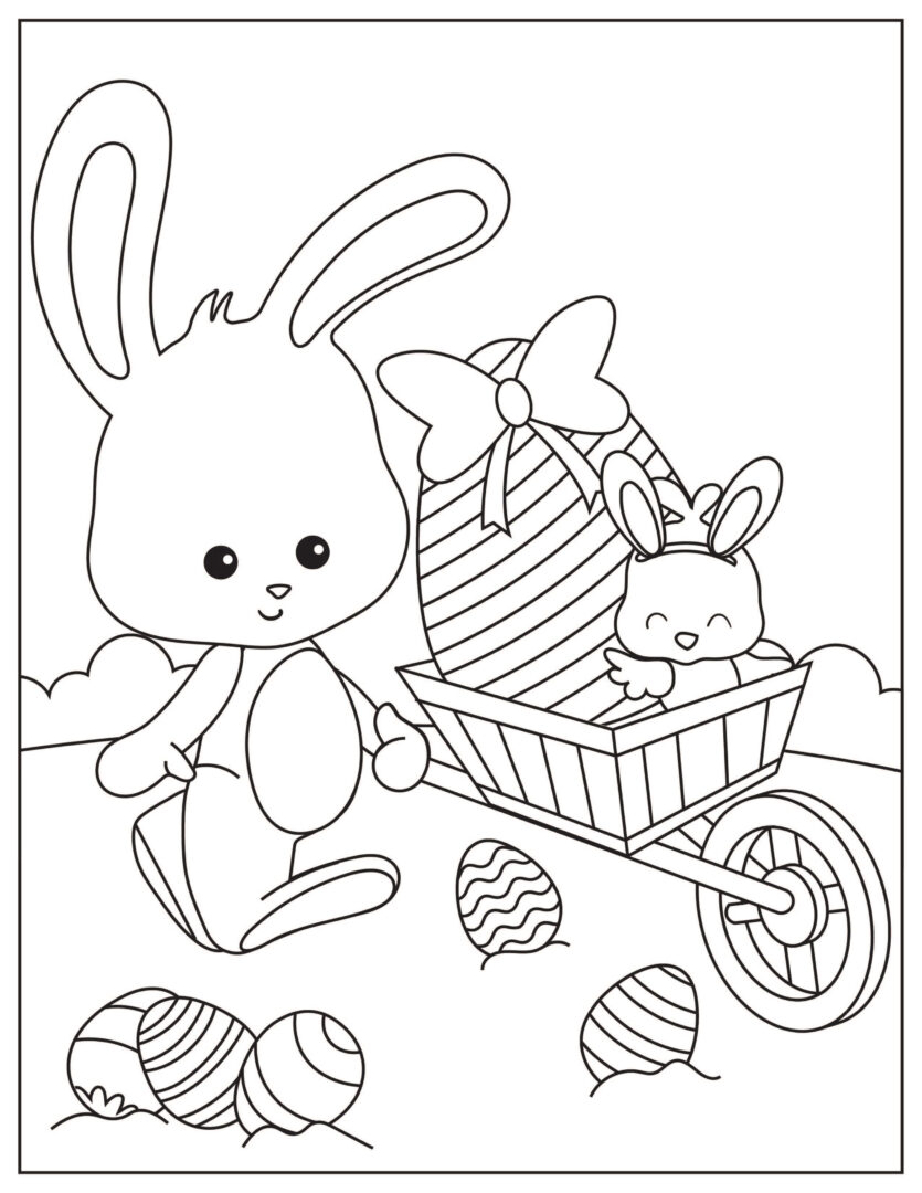 27 Cute Easter Coloring Pages For Toddlers [Free Printable]