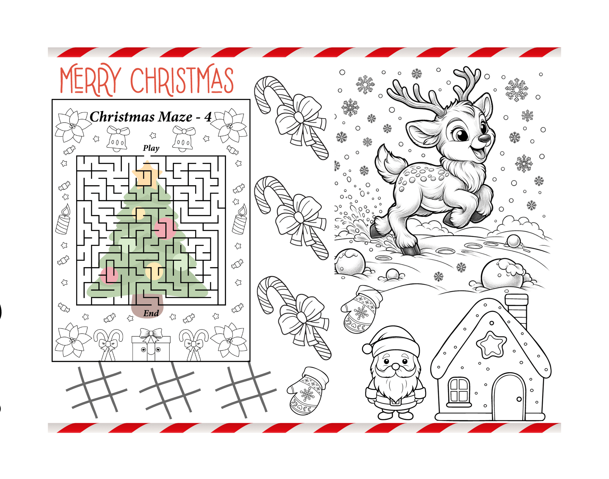 3 Adorable Christmas Activity Placemats For Kids » Maternity Comfort ...