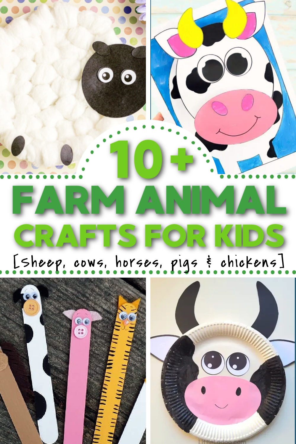 10 Cute Farm Animal Crafts For Kids