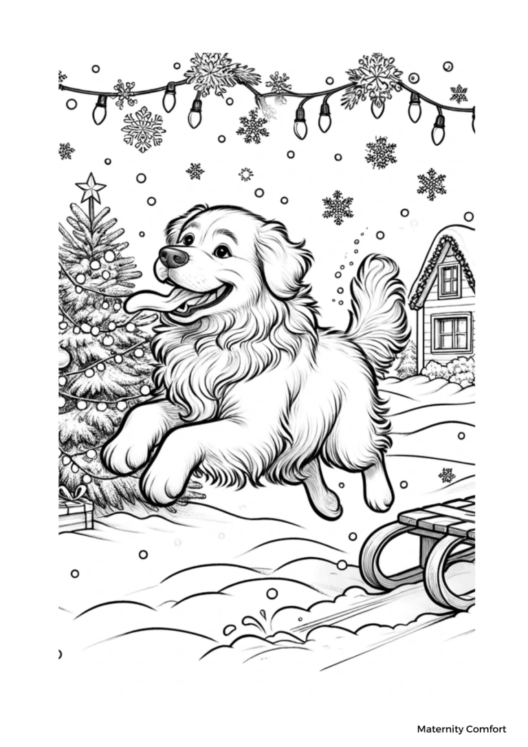 10 Christmas Coloring Pages For Kids [Free Printables]