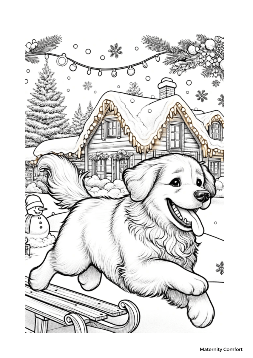 10 Christmas Coloring Pages For Kids [Free Printables]