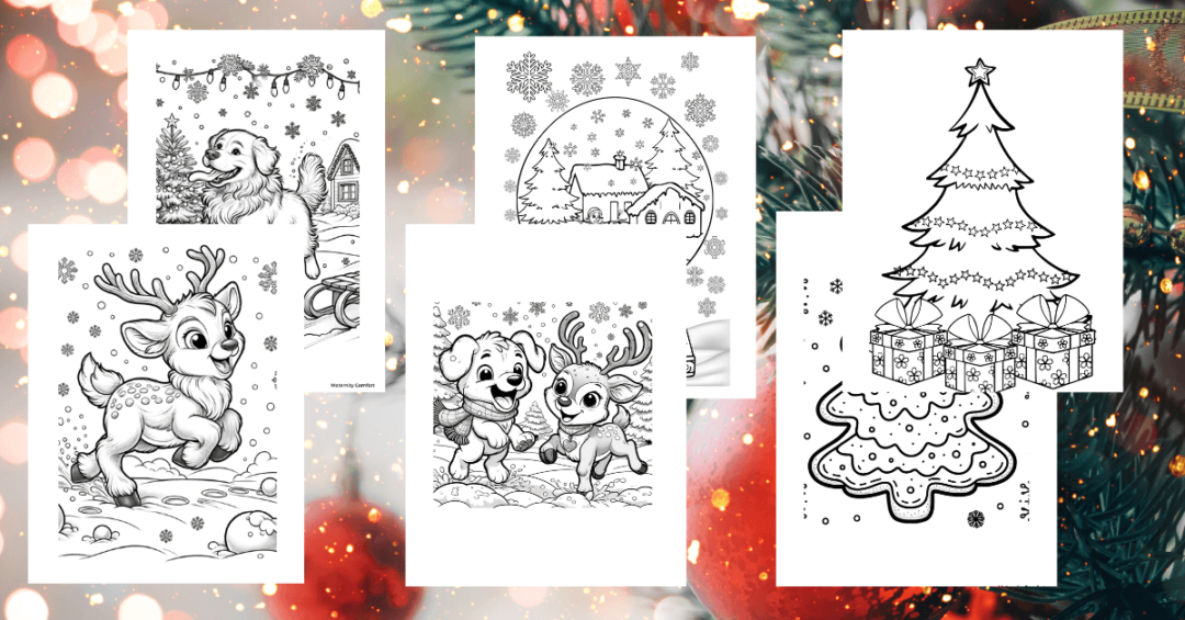 10 Christmas Coloring Pages For Kids [Free Printables]