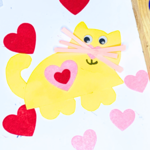 Easy Valentine Cat Craft For Kids