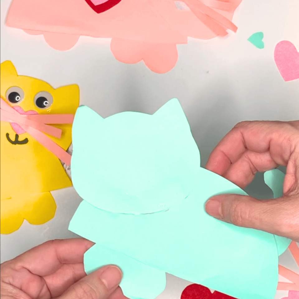 Easy Valentine Cat Craft For Kids