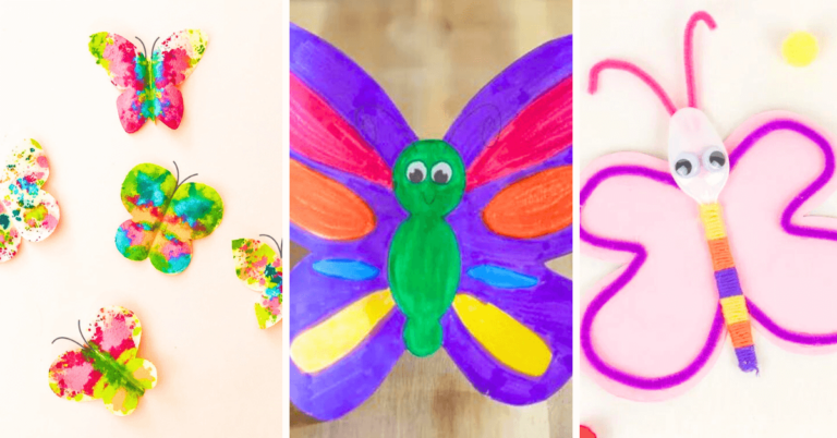 12 Easy Butterfly Crafts For Kids » Maternity Comfort Solutions