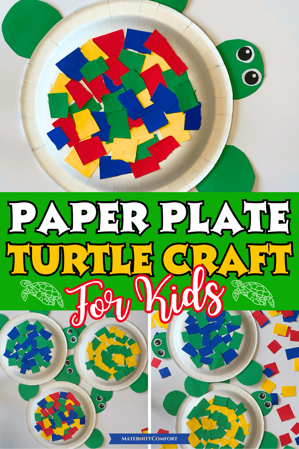 Easy Paper Plate Turtle Craft For Kids