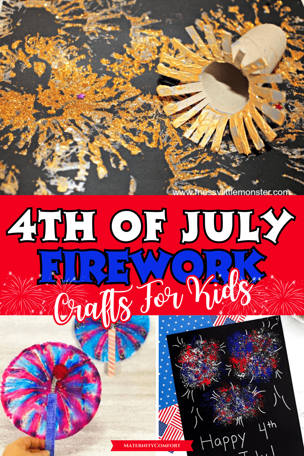 17+ Patriotic Firework Crafts For Kids » Maternity Comfort Solutions